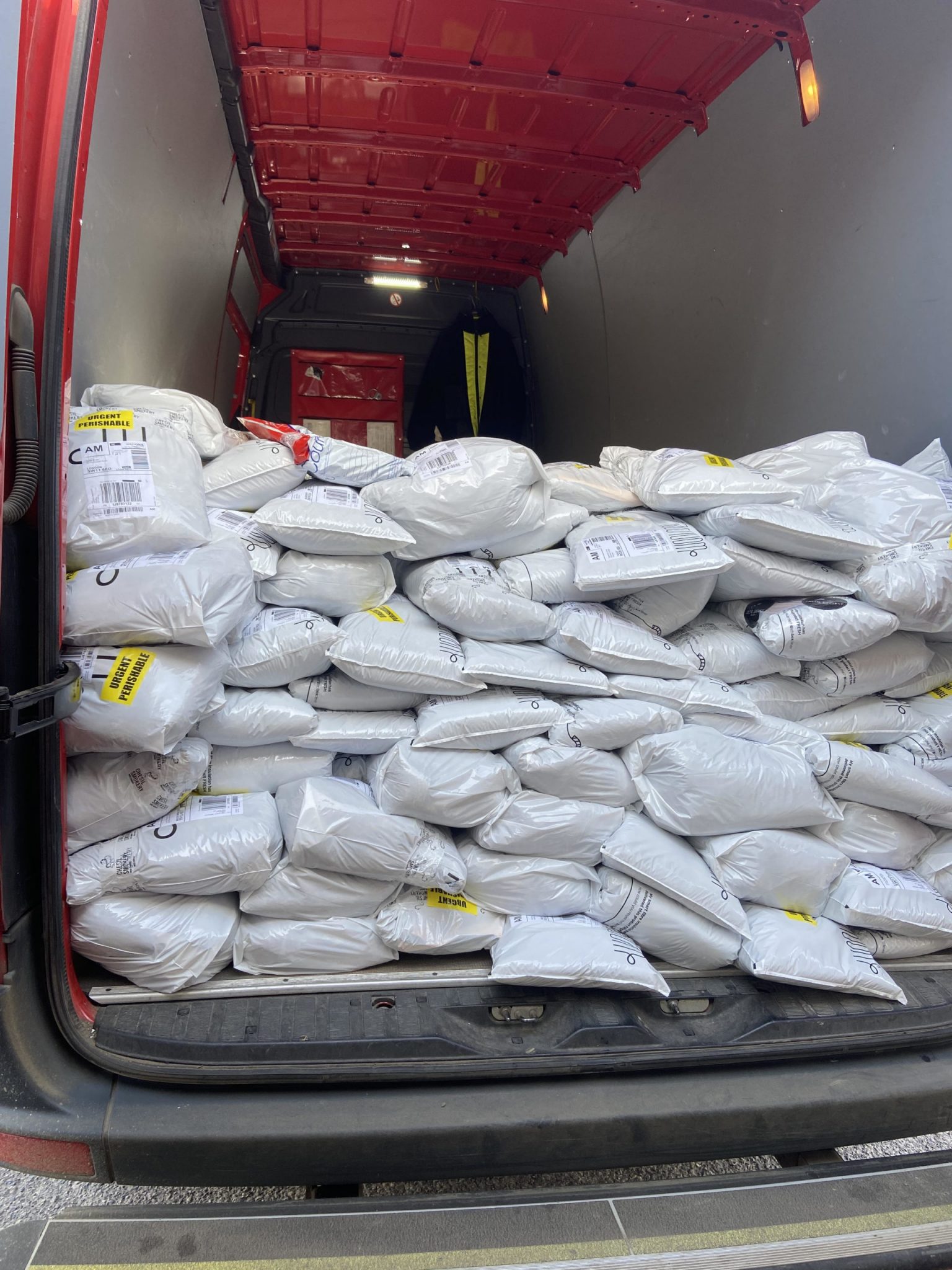 parcelforce van – Chesil Smokery