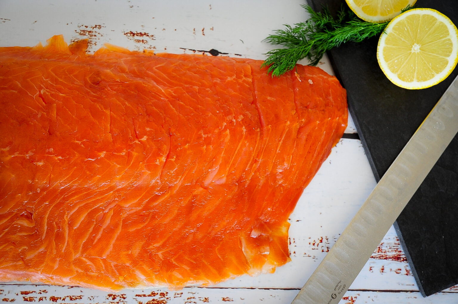 Cold Smoked Salmon D-Cut Sliced (1kg) – Chesil Smokery